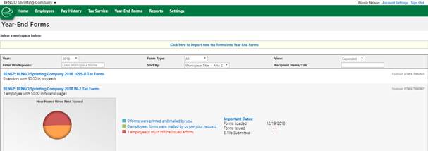 Greenshades Year-End Forms
